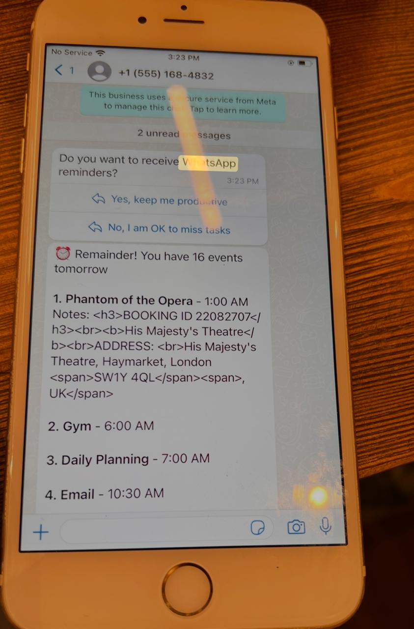 Boost Productivity with Reminder WhatsApp Messages - Fhynix